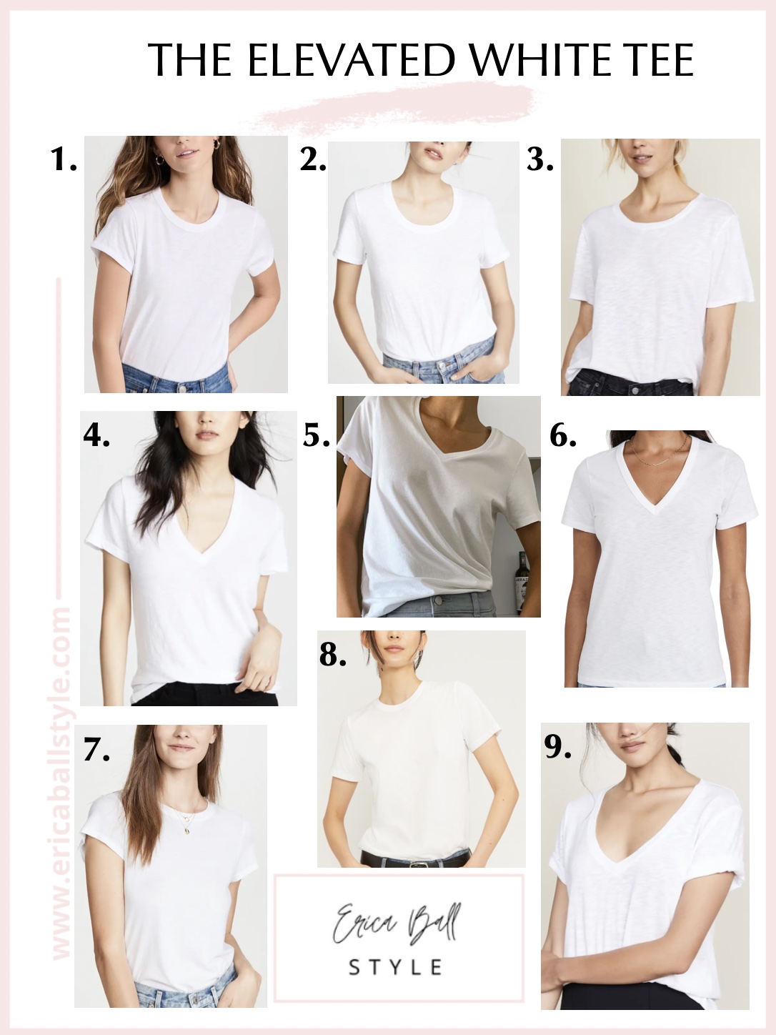Wardrobe Staple: The Elevated White Tee · ERICA BALL STYLE